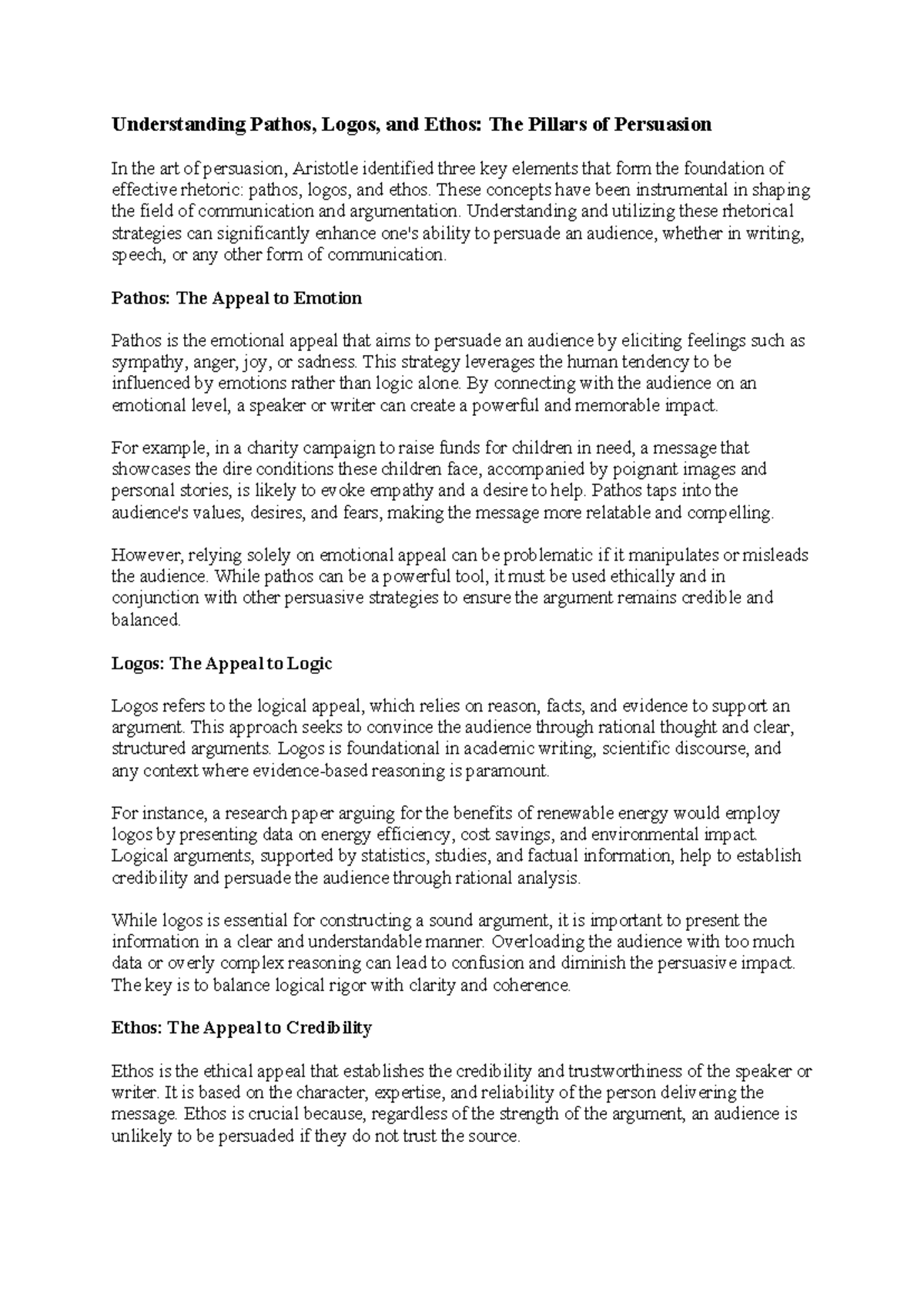 Understanding Pathos - These concepts have been instrumental in shaping ...