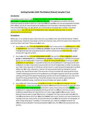 11 Getting Familiar With The Related (Paired) Samples T-test - Getting ...
