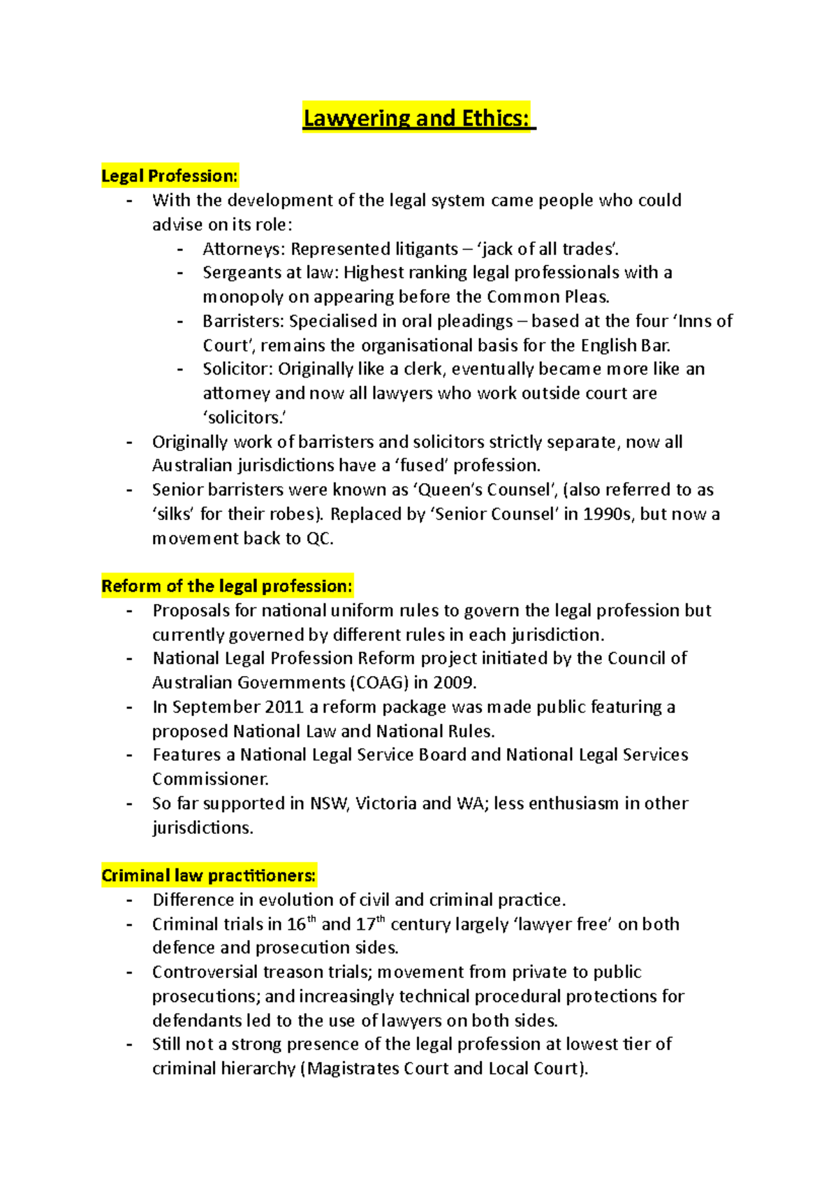 Lawyering and Ethics - Lawyering and Ethics: Legal Profession: - With ...