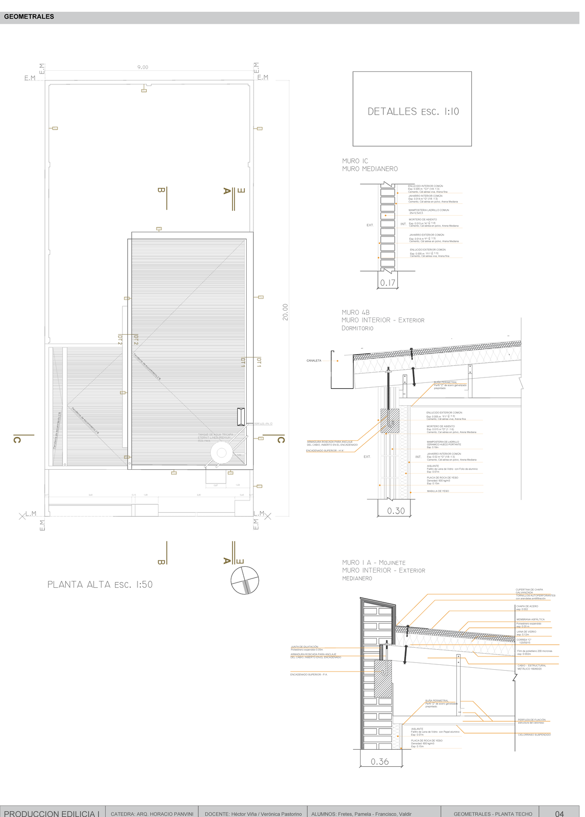 Lam 4 - ed 1 - PRODUCCION EDILICIA I CATEDRA: ARQ. HORACIO PANVINI ...