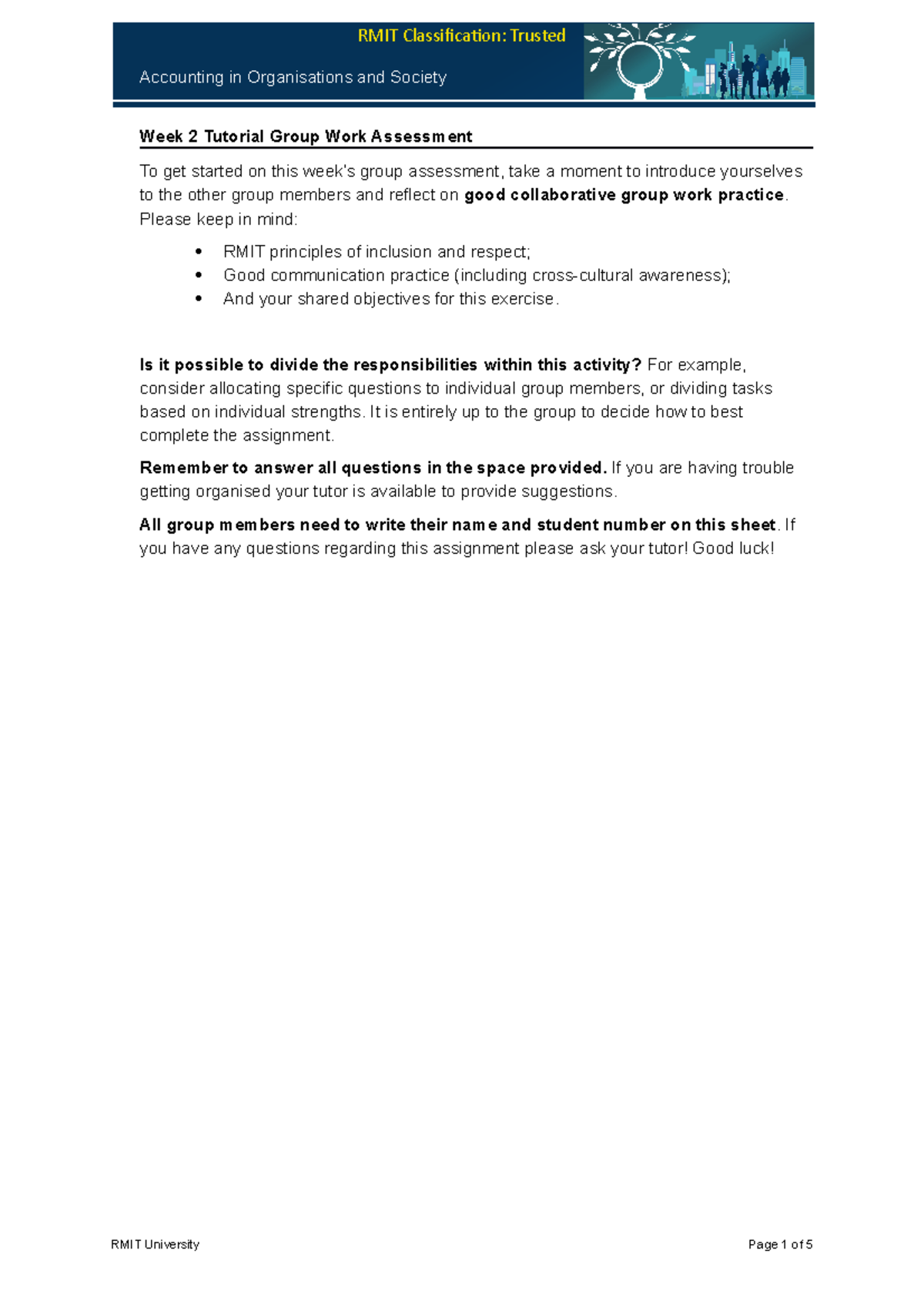 Week 2 tutorial groupwork for practice-1-1 - Accounting in ...