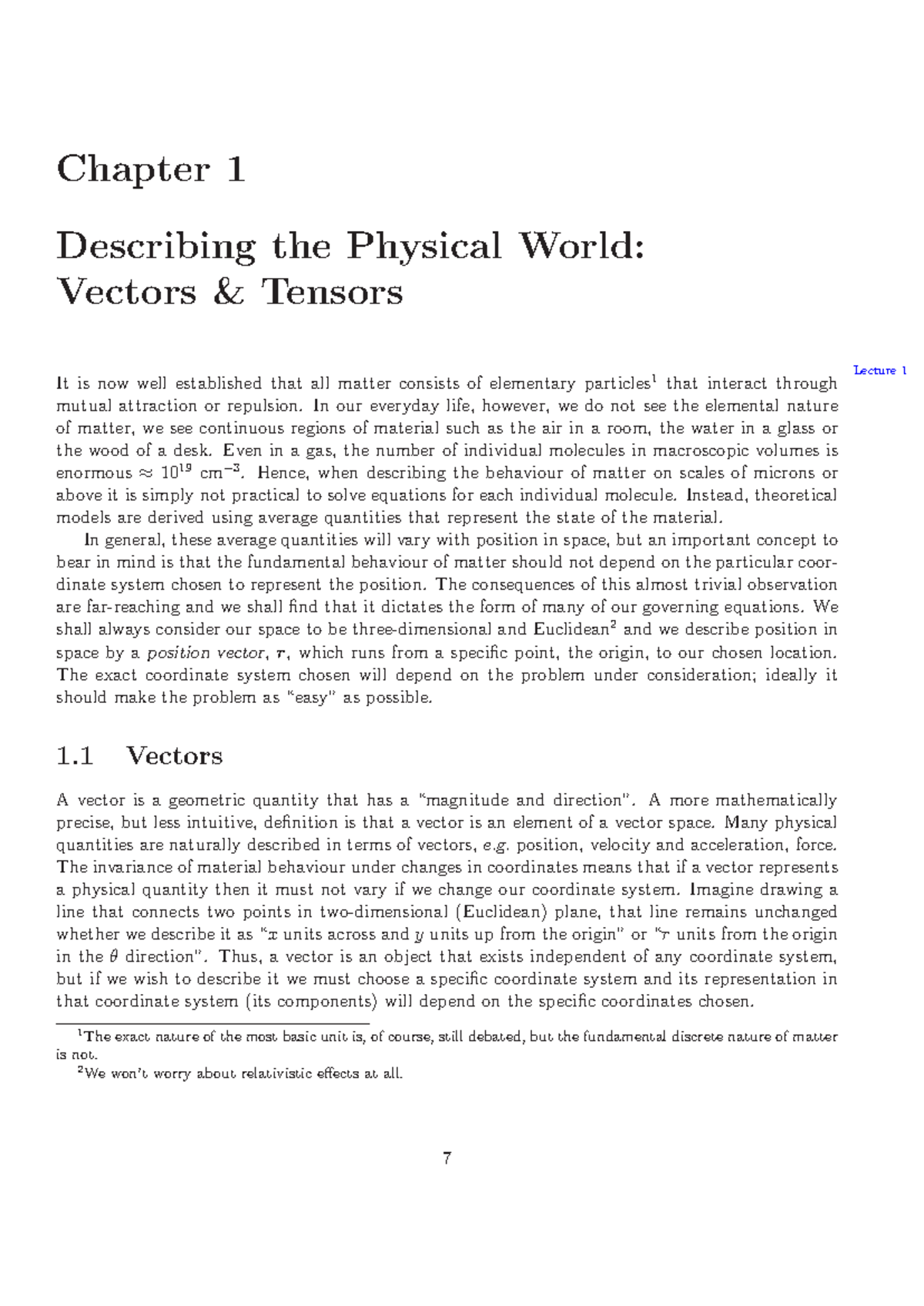 Covariant And Contravariant Vectors 2 Chapter 1 Describing The