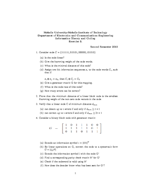 ITC Exercise 1 - Mekelle University-Mekelle Institute of Technology ...
