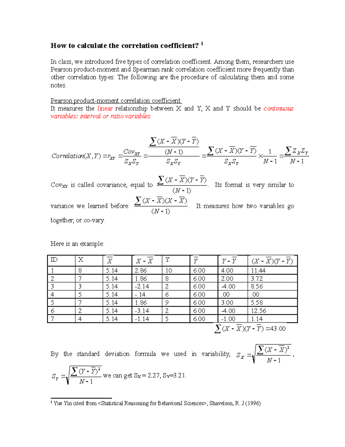 Correlationformula - stat - How to calculate the correlation ...