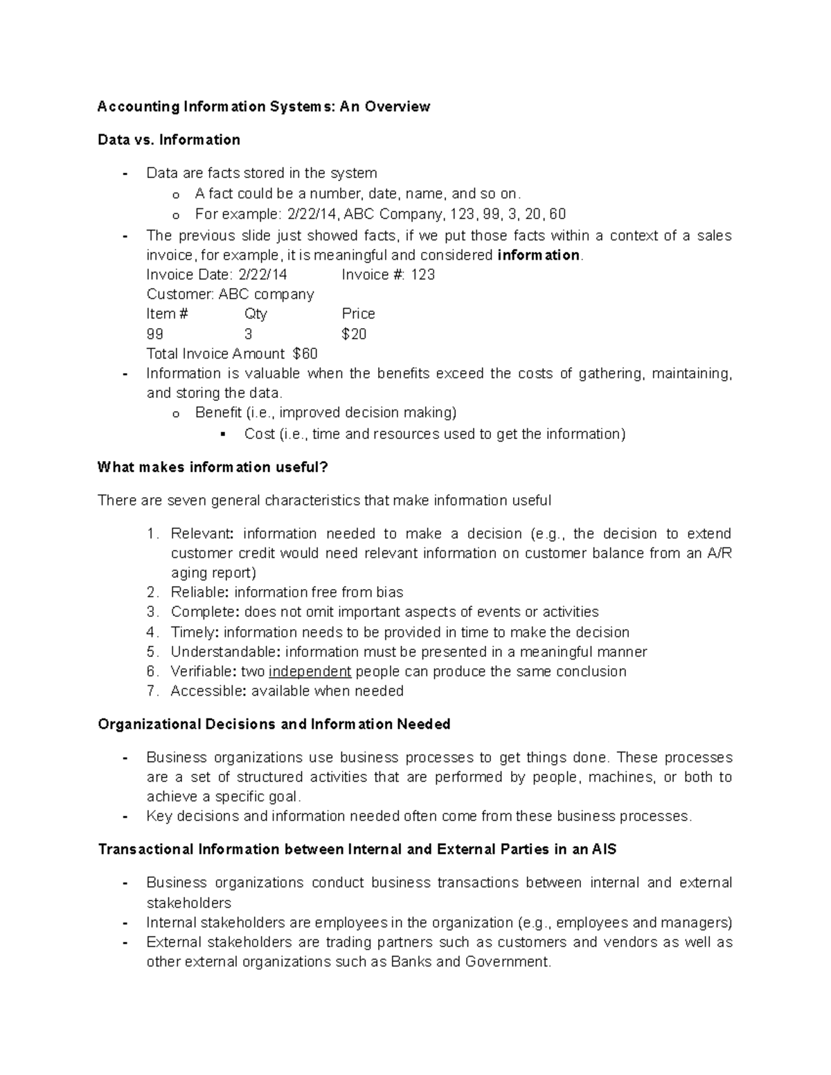 ACIS - Accounting Information System - Accounting Information Systems ...
