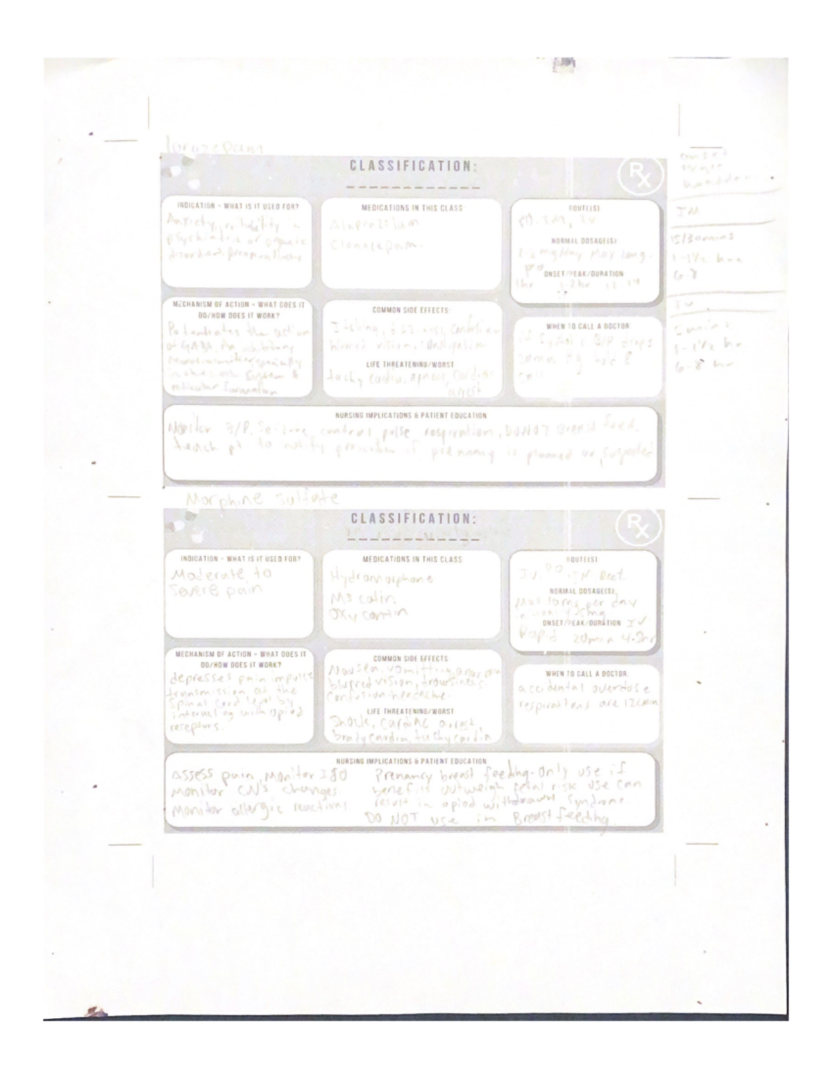 Medications IN THIS Class - NUR685 - Studocu