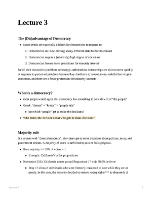 Lecture 14 - Cameron Dehart - Lecture 14 Constitutional powers of the ...