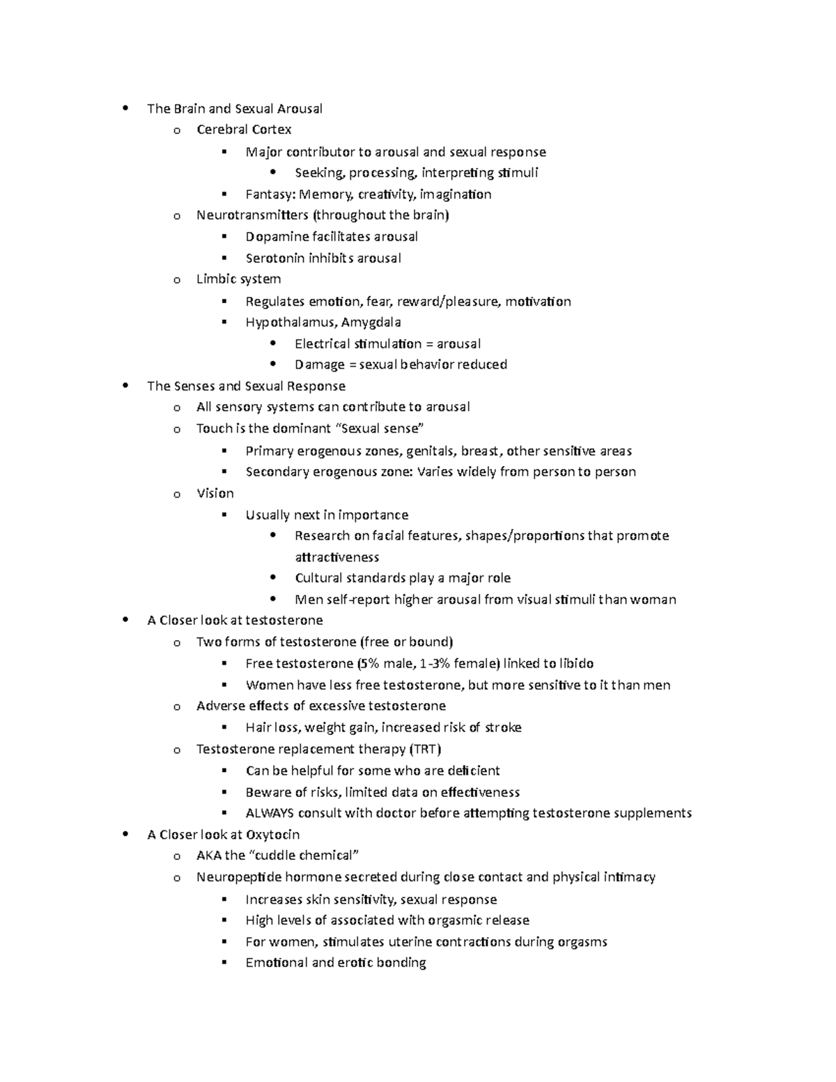 Reproduction Notes - Doctor Mosko - The Brain and Sexual Arousal o ...