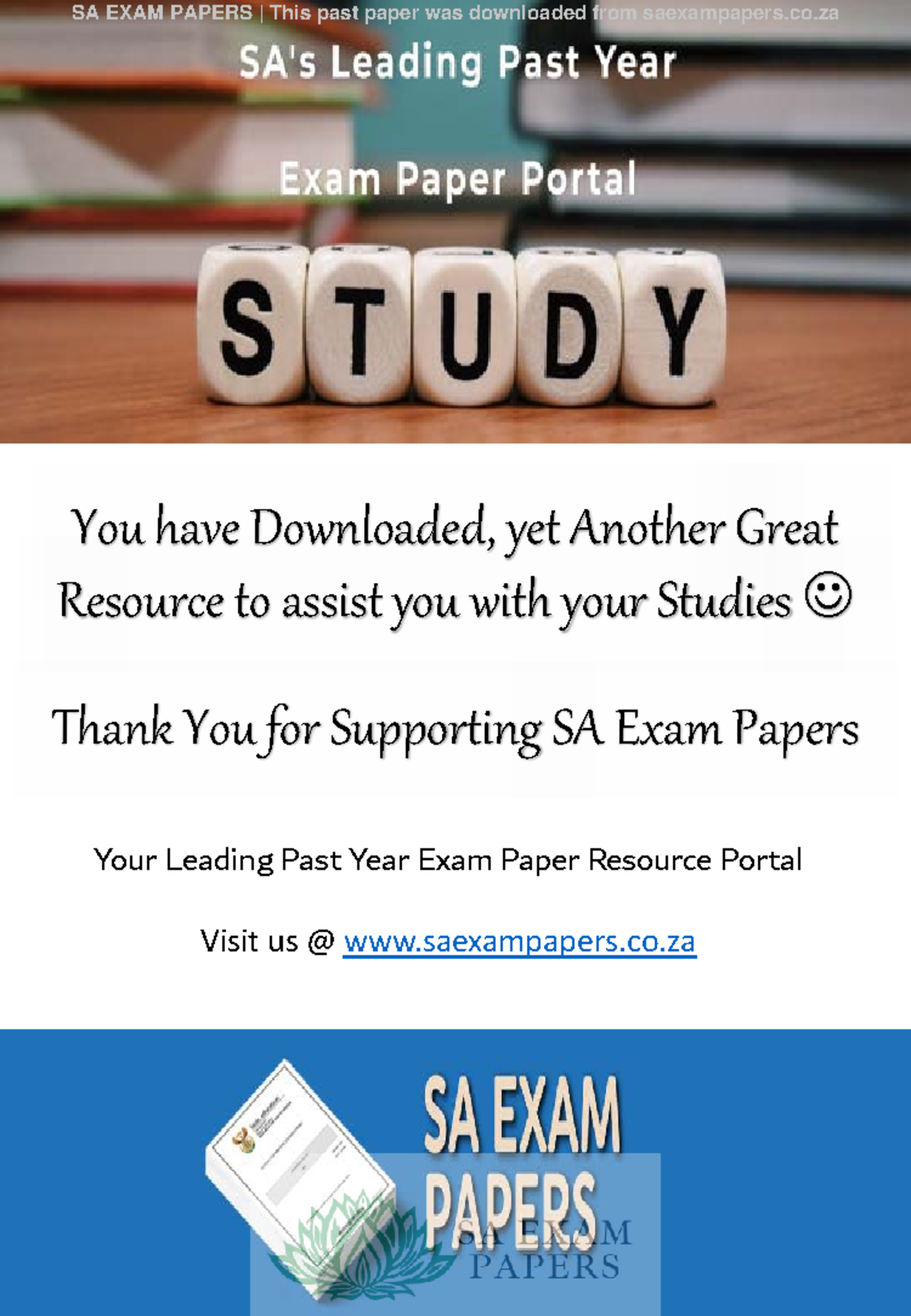 Economics P2 MEMO May June 2024 Limpopo - Thank You for Supporting SA Exam Papers Your Leading ...
