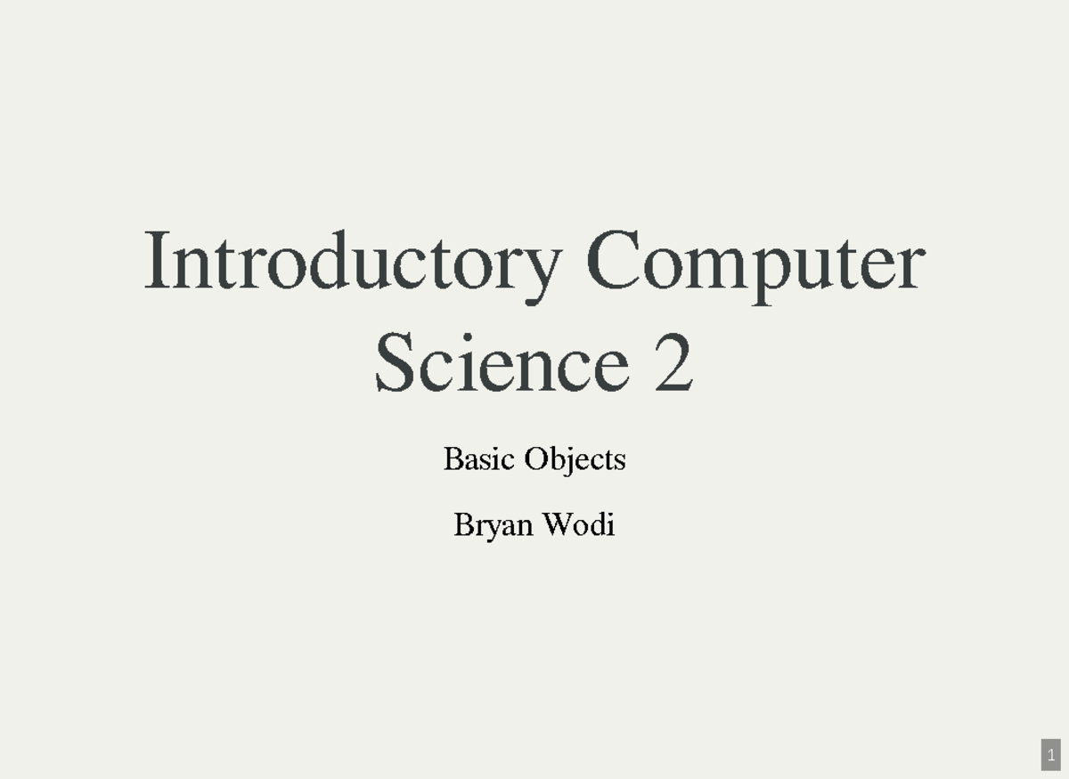 Index - COMP 1020 notes - / Introductory ComputerIntroductory Computer ...