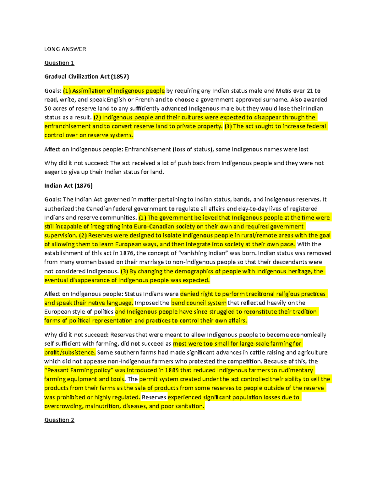 Hist-1007 Midterm Review Notes - LONG ANSWER Question 1 Gradual ...