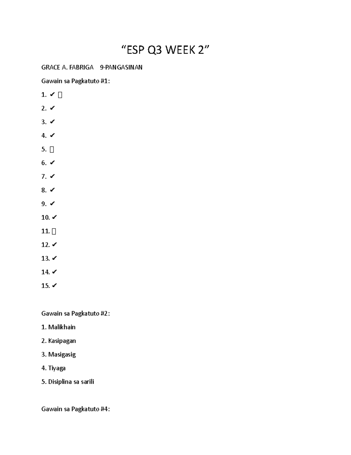 ESP Q3 WEEK 2 ESP Q3 WEEK 2 - “ESP Q3 WEEK 2” GRACE A. FABRIGA 9 ...