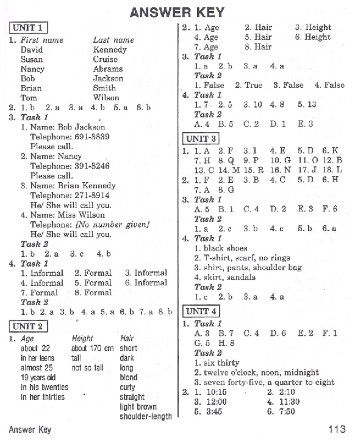 KEY. TACTIC LISTENING BASIC - ANSWER KEY D 6. K 11 12 17. J 18. L D 6 ...