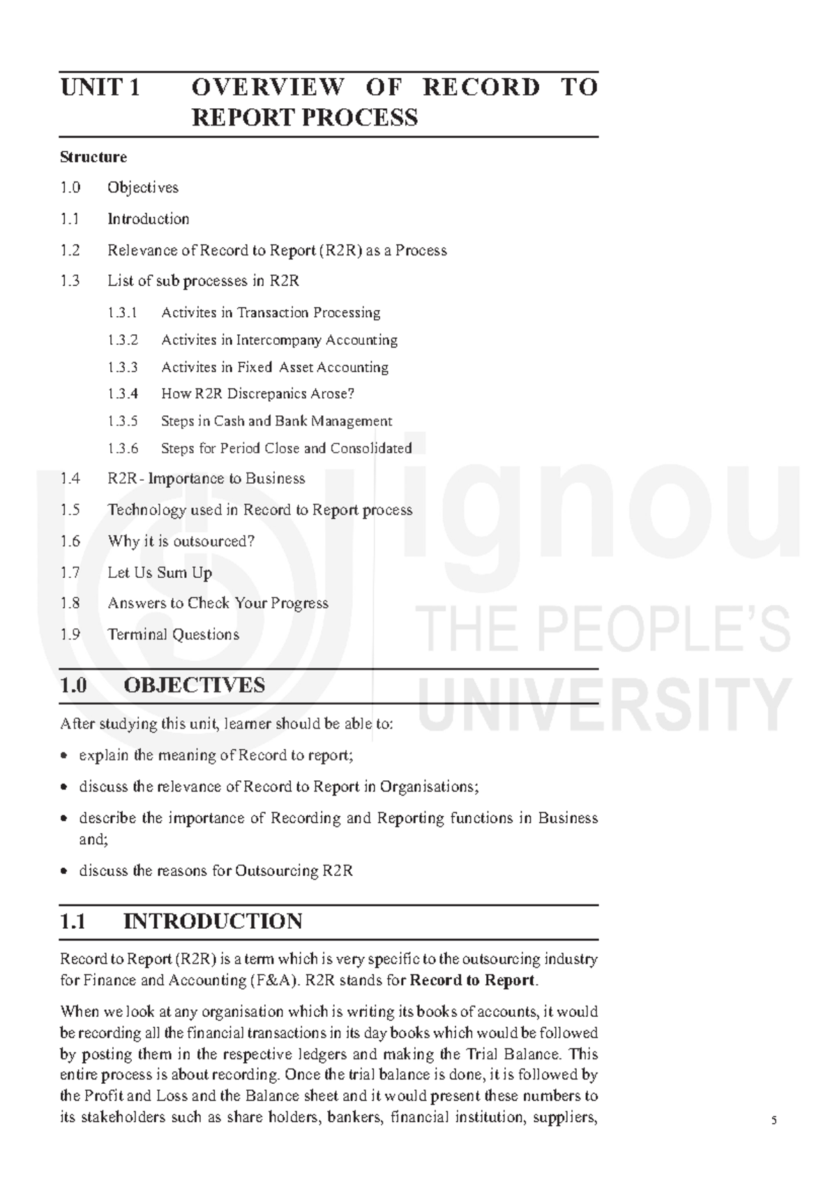 Unit-1 - Overview of Record to UNIT 1 OVERVIEW OF RECORD TO Report ...