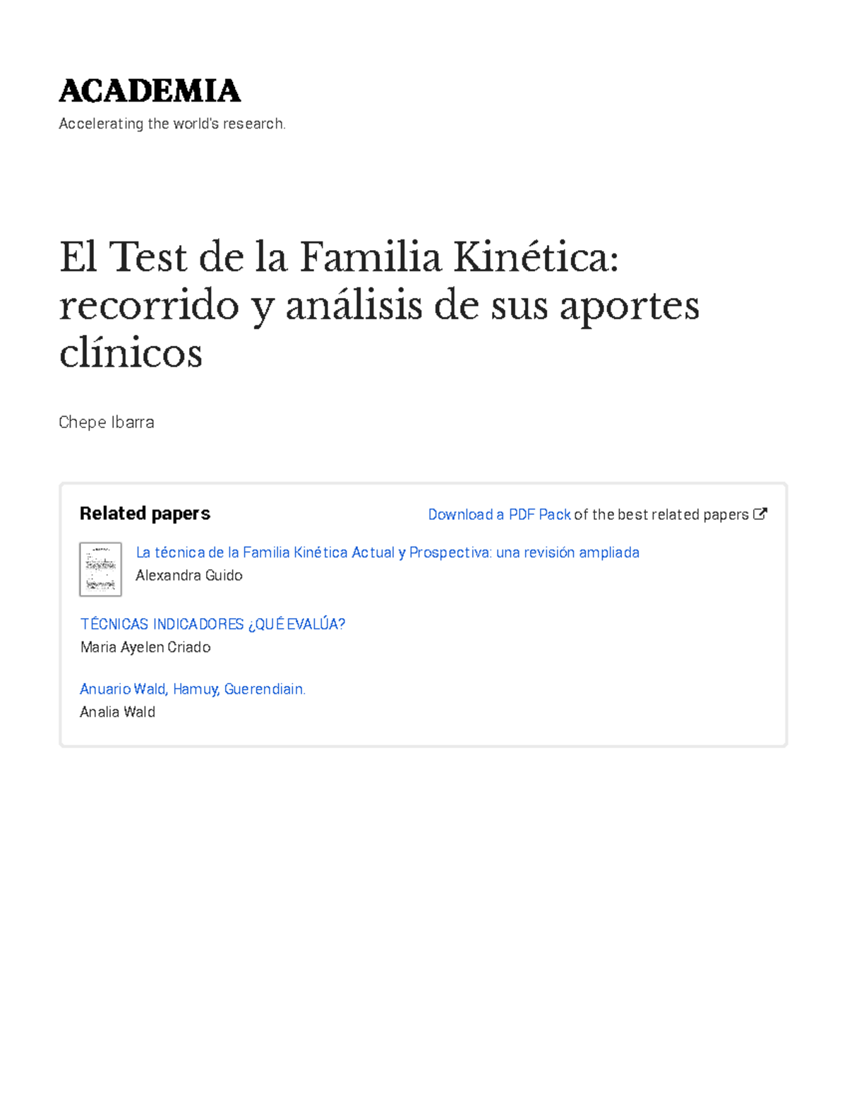 Investigación Familia Kinética 06 09 2023 - Accelerat ing t he world's ...