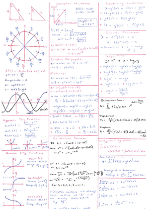 MATH1110 - UoN - Mathematics 1 - Studocu