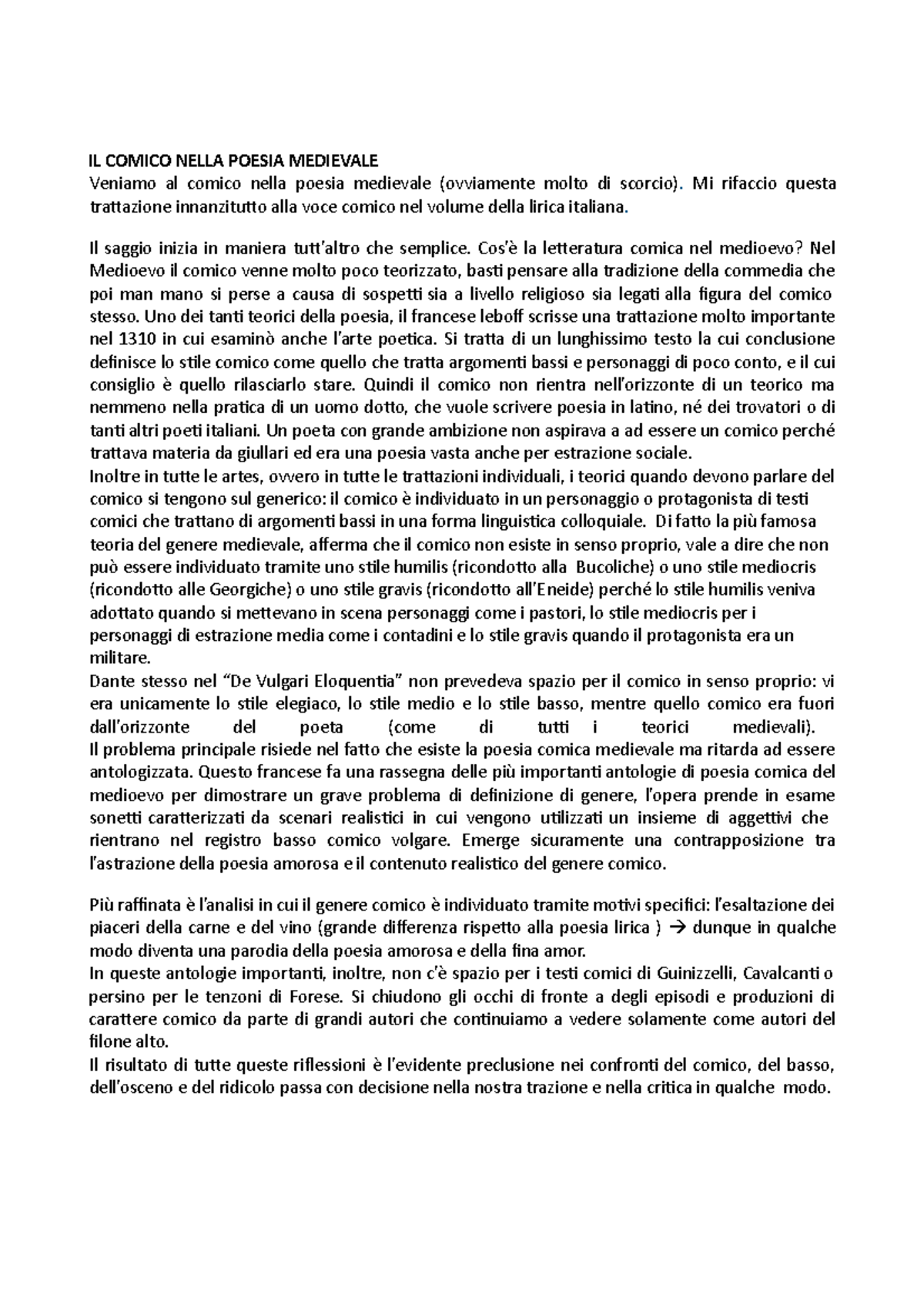 Rustico filippi e cecco angiolieri - IL COMICO NELLA POESIA MEDIEVALE ...