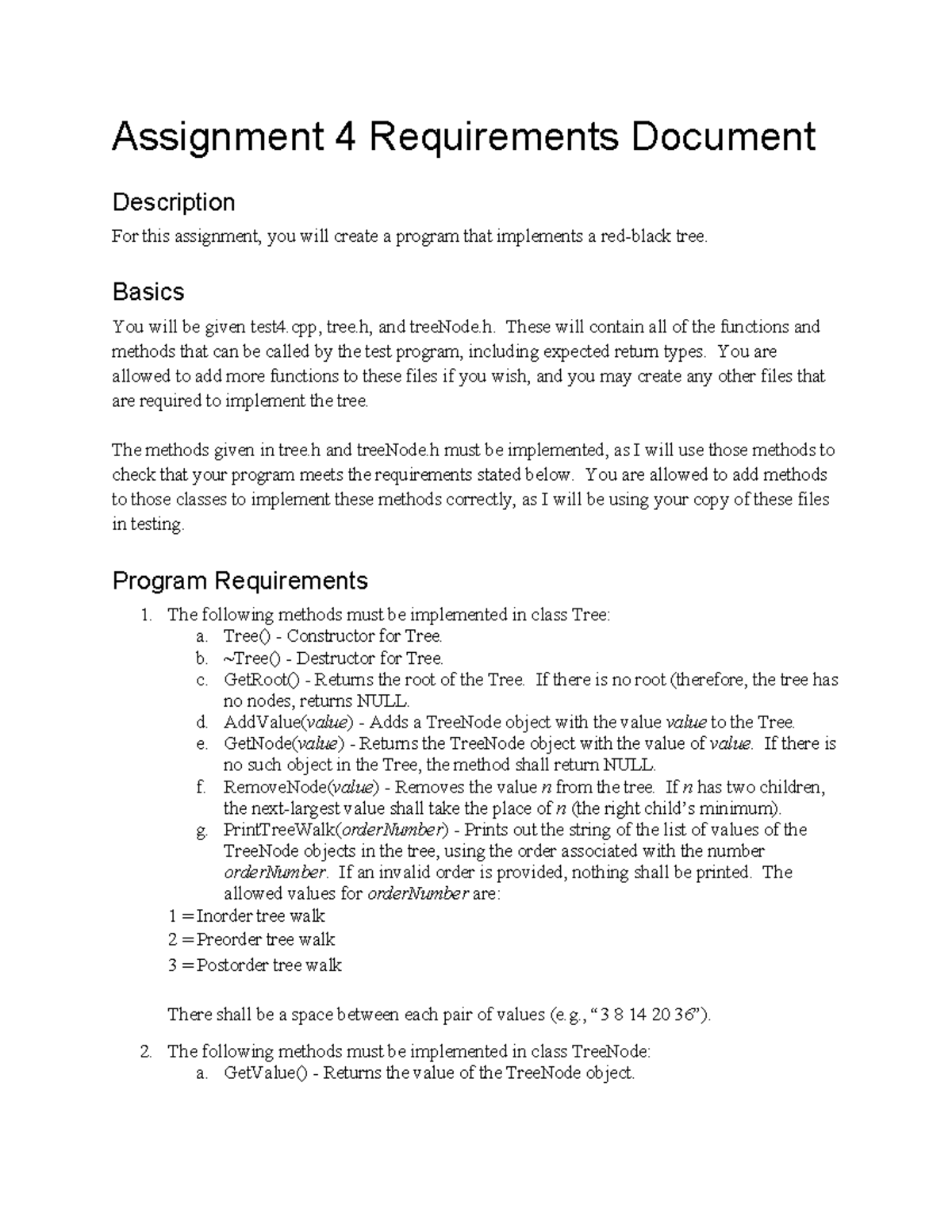 Assignment 4 Requirements - Assignment 4 Requirements Document ...