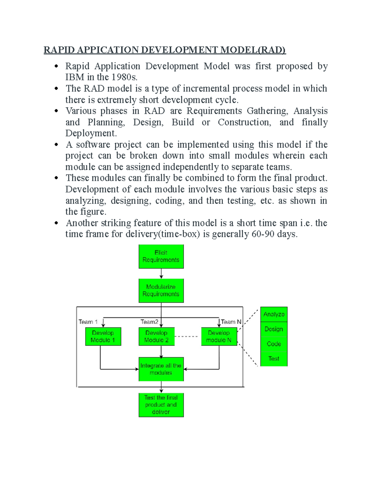 RAD - computer science - RAPID APPICATION DEVELOPMENT MODEL(RAD) Rapid ...