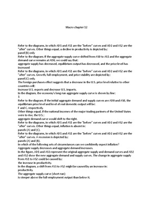 Macro chapter 14 multiple choice - Macro chapter 14 multiple choice D ...