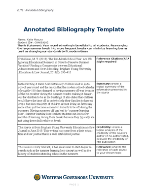Annotated bib - passed - Maywald 1 CTE in Football an Annotated ...