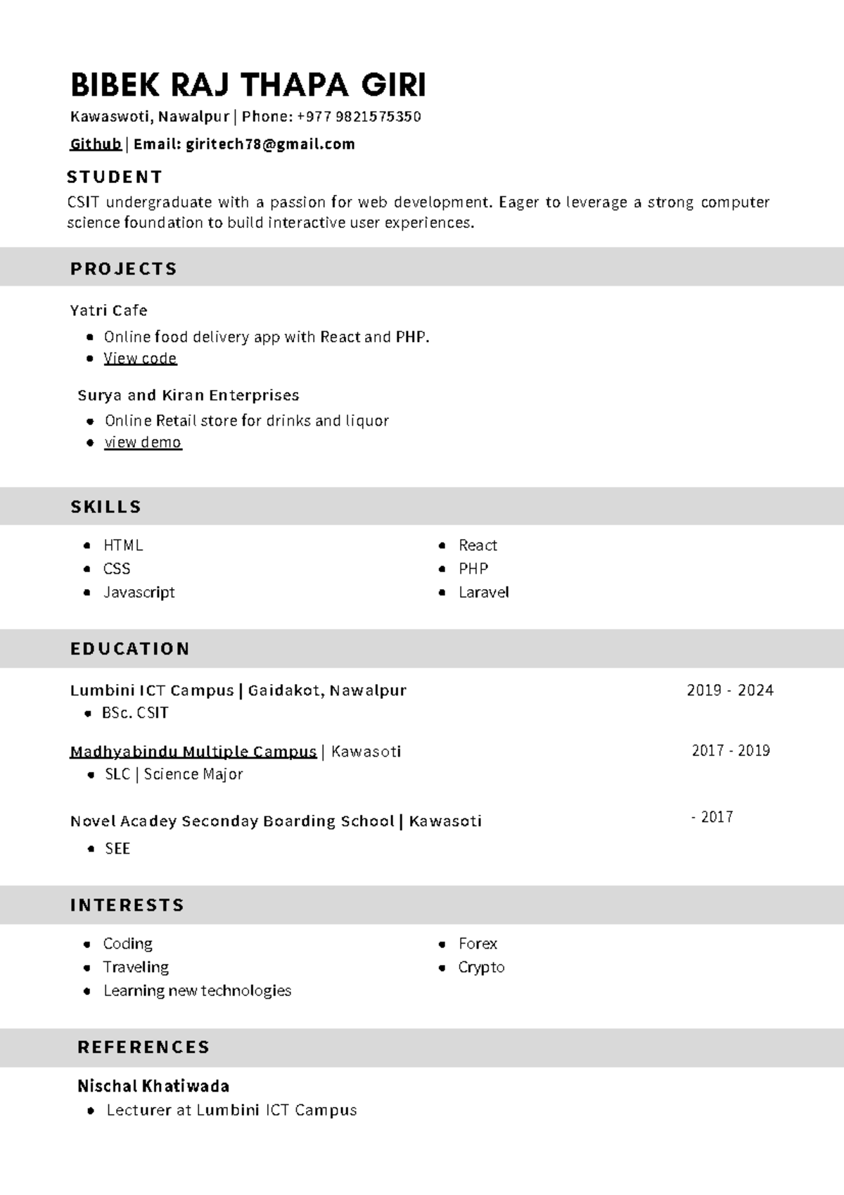 Bibek giri resume - Summary Introduction to Business Law - Company Law ...
