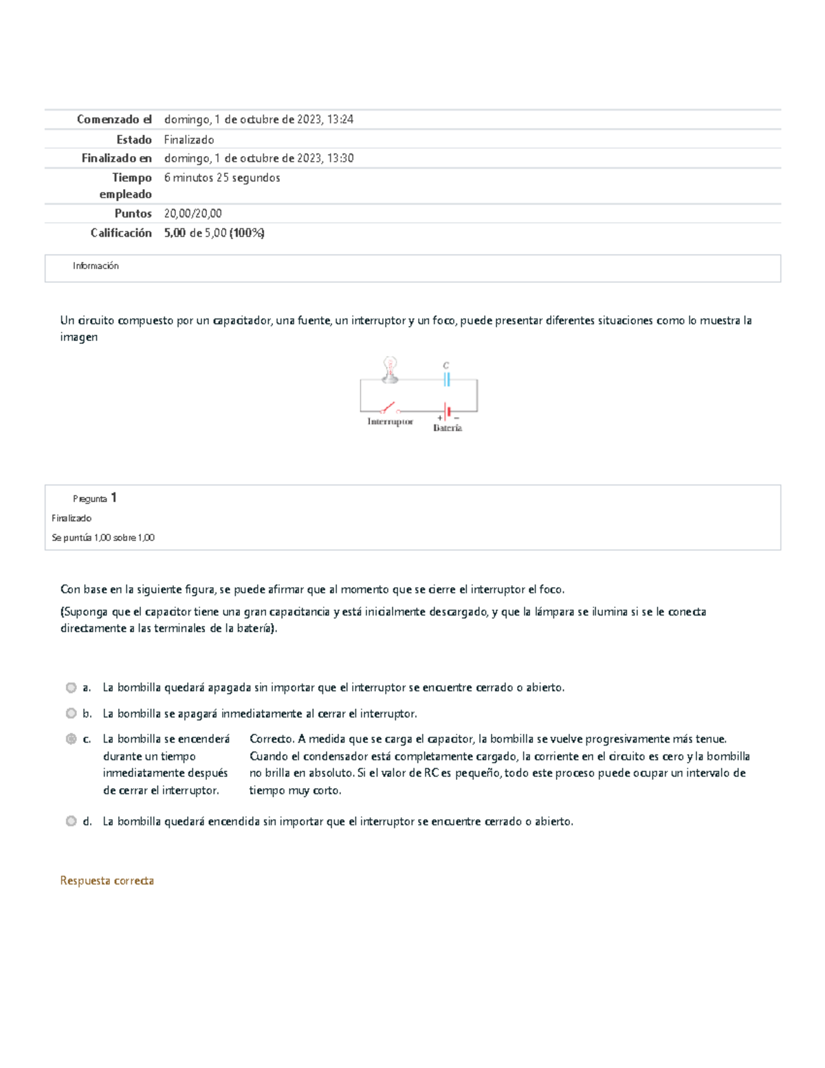 Actividad 5 Laboratorio Campo magn tico Revisi n del intento - Comenzado el domingo, 1 de ...