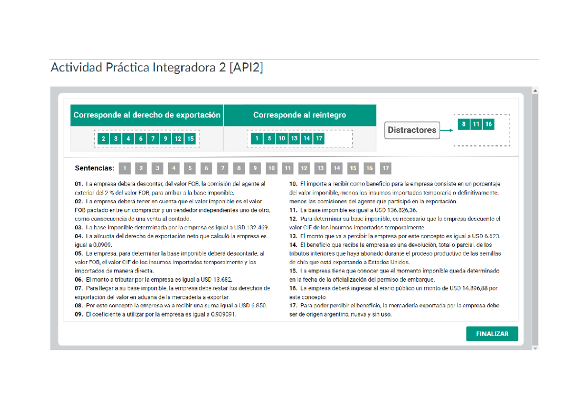 API2-88,2% - API2-88,2% - Exportaciones - Siglo 21 - Studocu