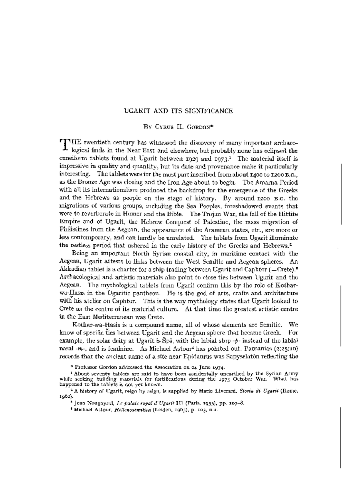 5483 61 10018 1 10 2012 0123 - By CYRUS H. GORDON* T HE twentieth ...