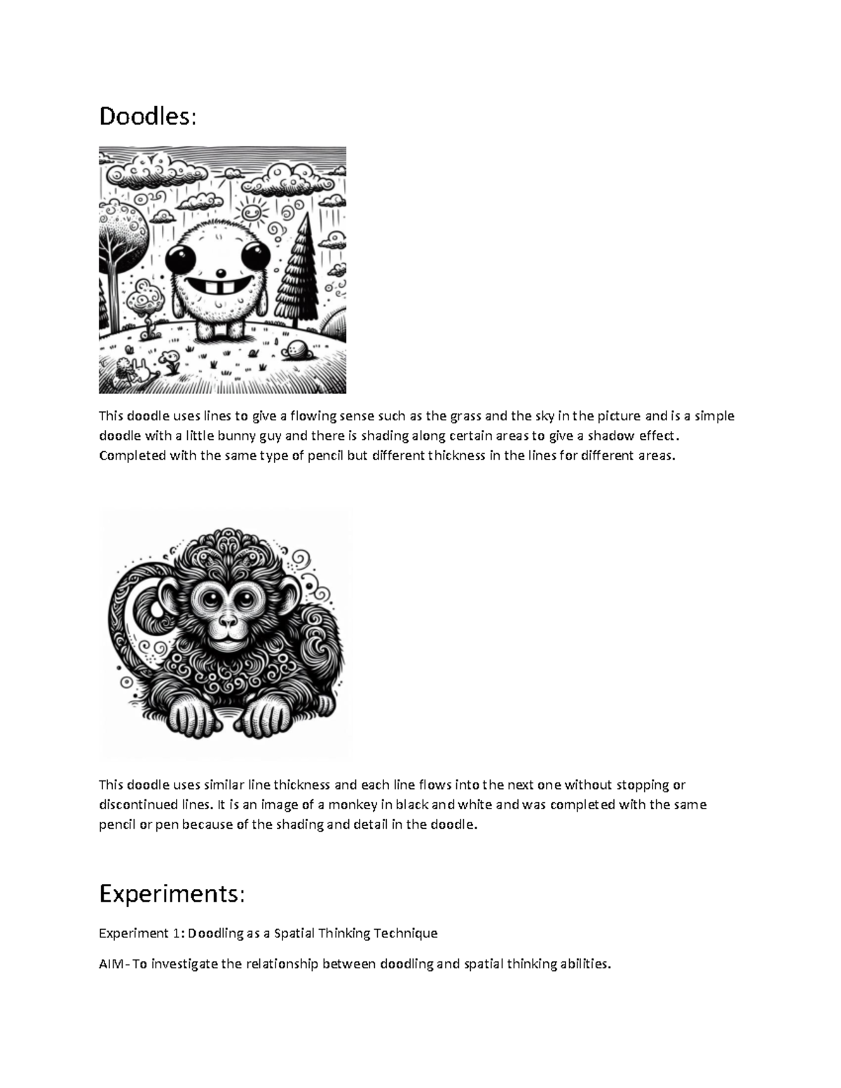 Cognitive Project - Doodles: This doodle uses lines to give a flowing ...