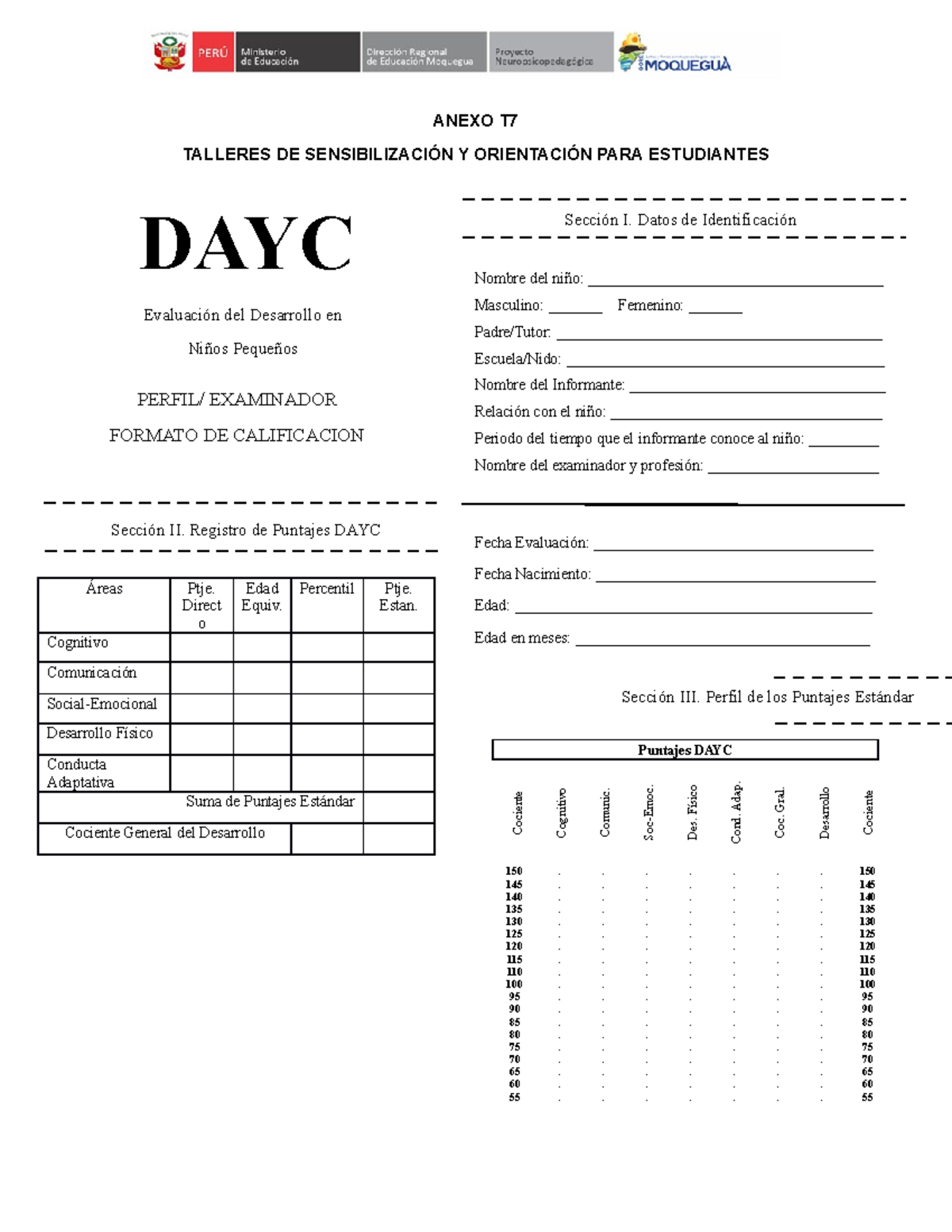 Anexo DAYC Modificado - dayc - ANEXO T TALLERES DE SENSIBILIZACIÓN Y ...