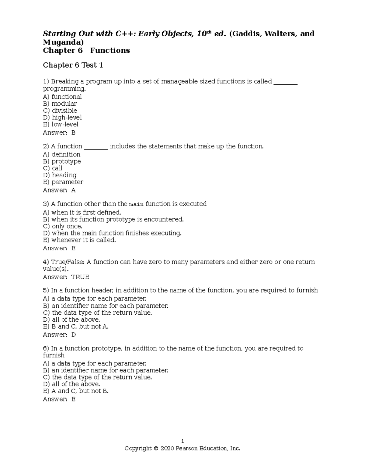 Chapter 06 - fdsfs - Starting Out with C++: Early Objects, 10th ed ...