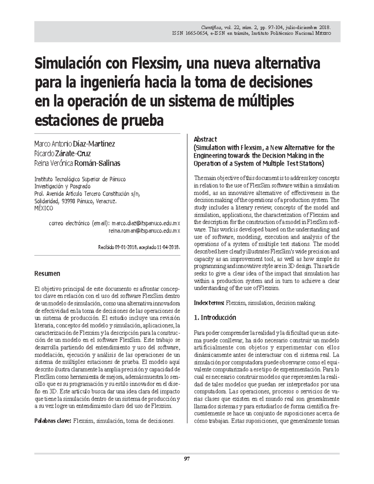 Articulo - Simulacion con Flexsim 1 - SimulaciÛn con Flexsim, una nueva ...