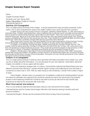 SU 14 - Sing with Understanding Chapter Summary - Chapter Summary ...