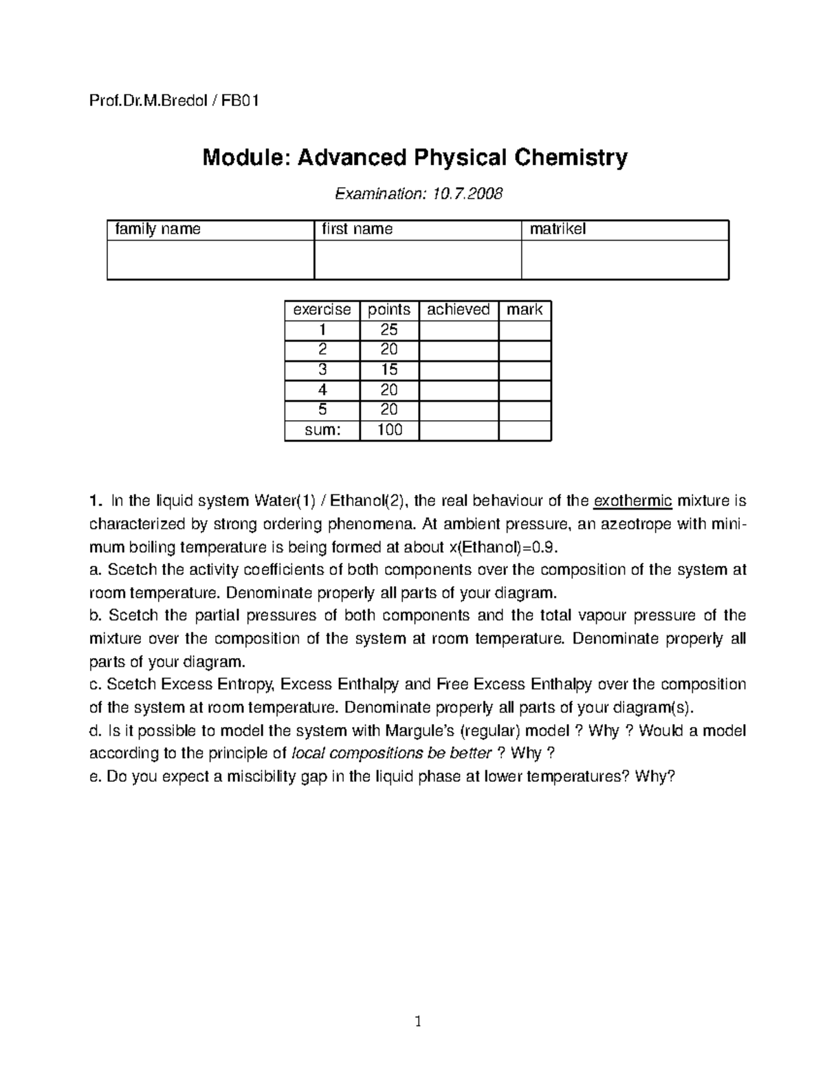 APC.10 - Advanced Physical Chemistry - Prof.Dr.M / FB Module: Advanced Physical Chemistry - Studocu