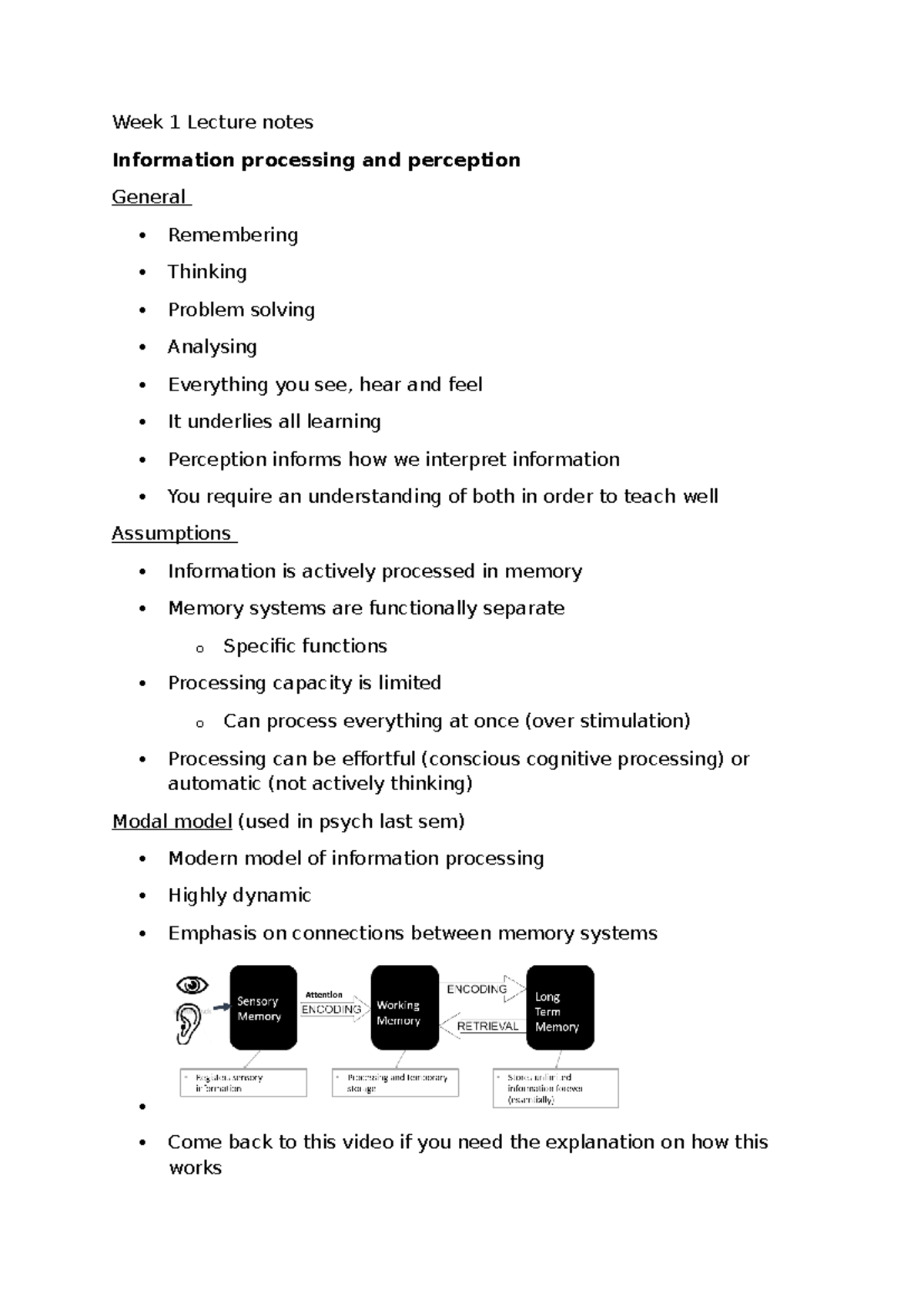Educ2620 Week 1 Lecture notes - Week 1 Lecture notes Information ...