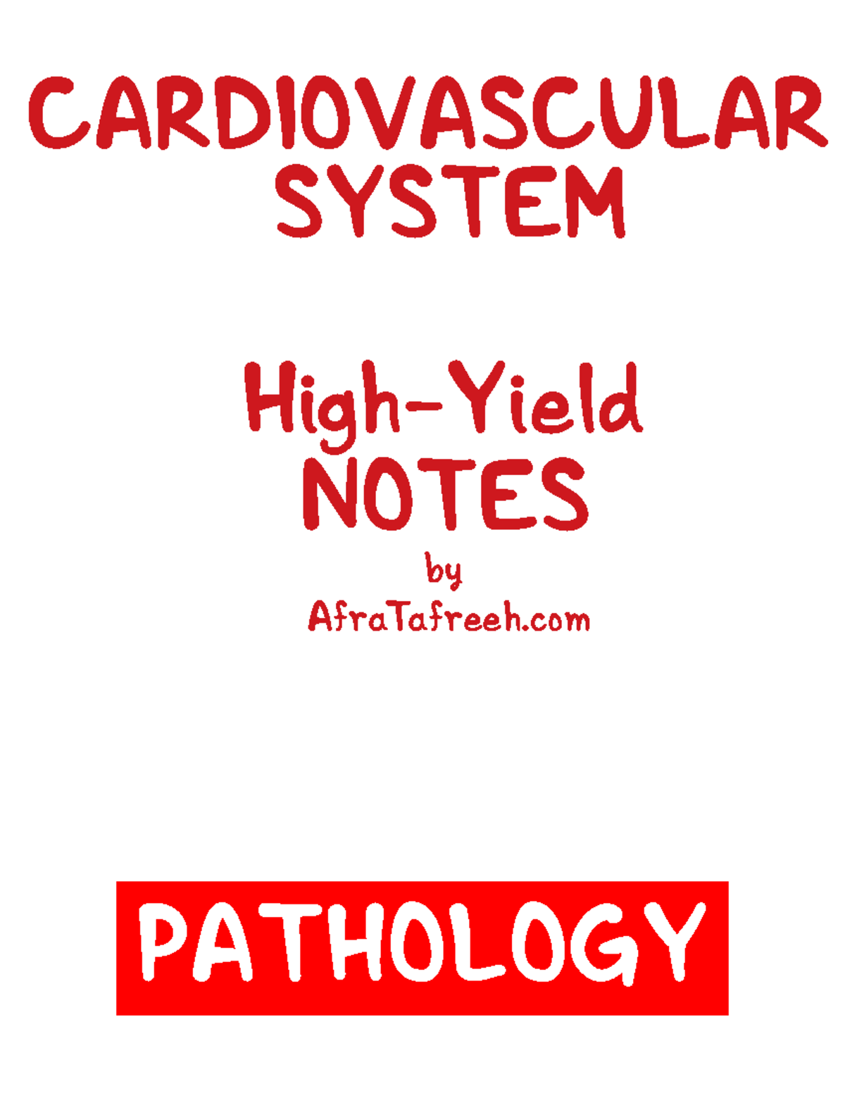 Cardiovascular Osmosis HY Pathology Notes - CARDIOVASCULAR SYSTEM High ...