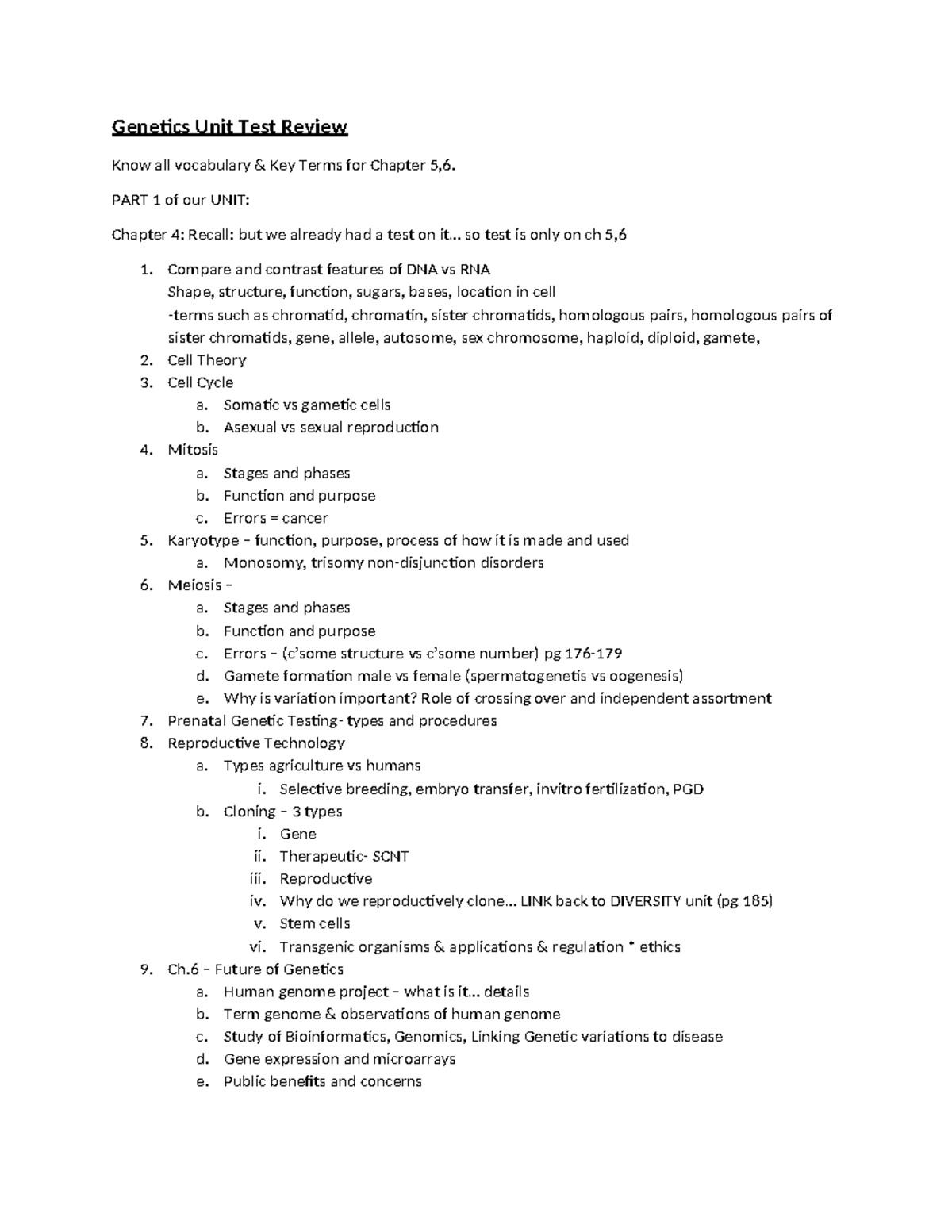 Genetics review - Genetics Unit Test Review Know all vocabulary & Key ...