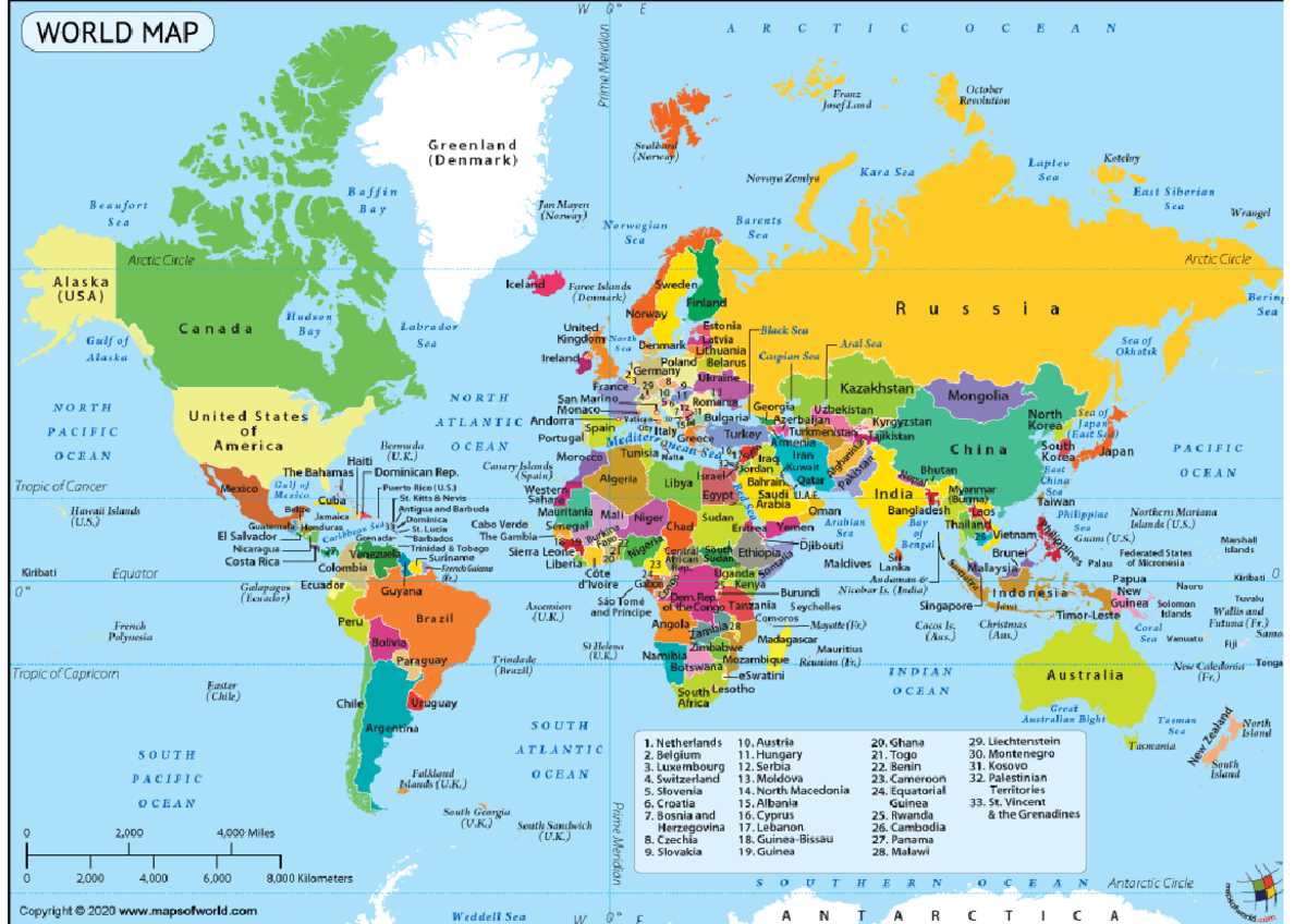 World map - memory - Bs education - Studocu