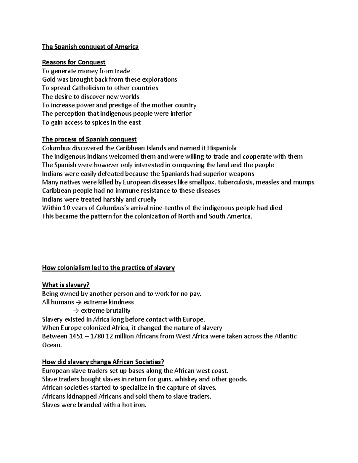 The Spanish conquest of America - The Spanish conquest of America ...