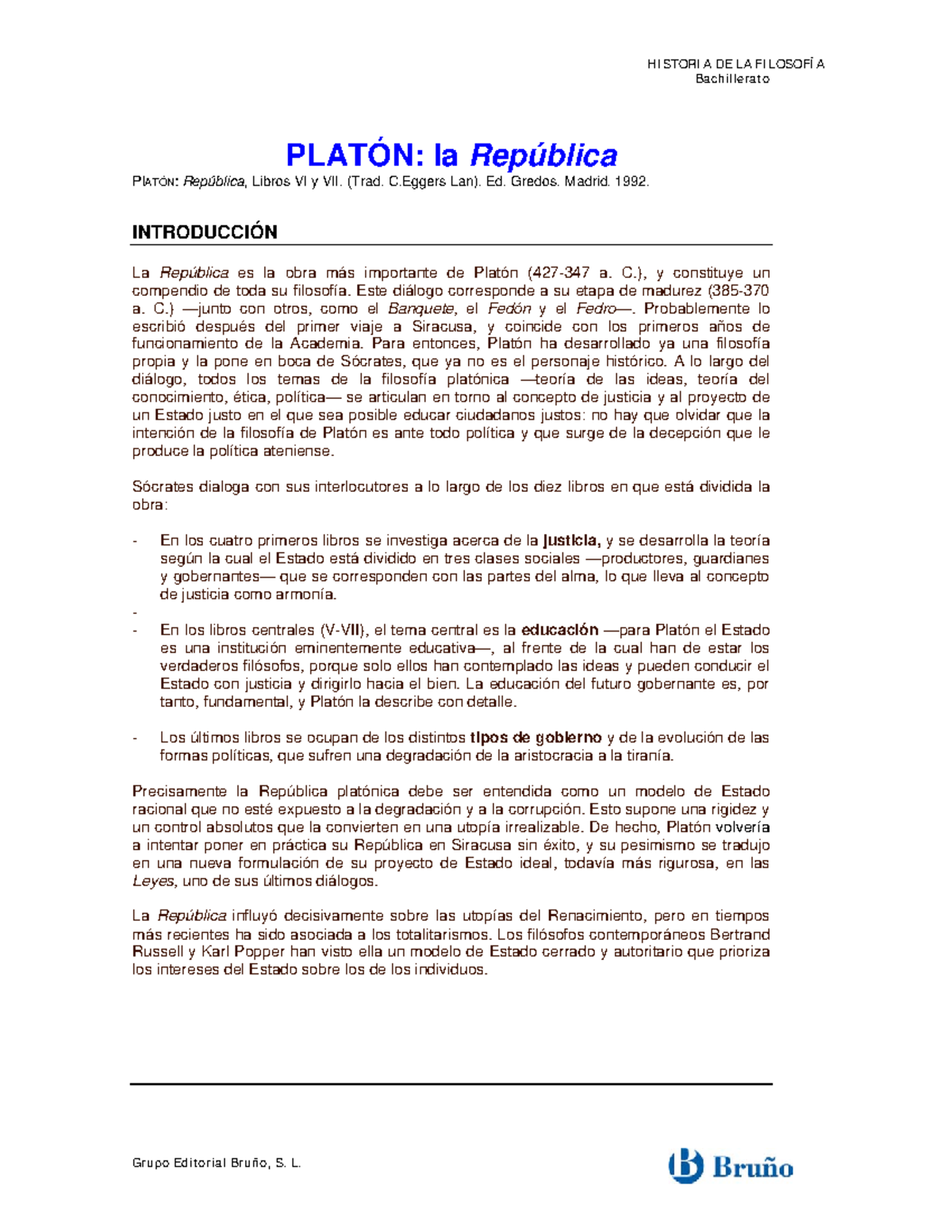 Libro VI VII República - textos de la republica de platon ...