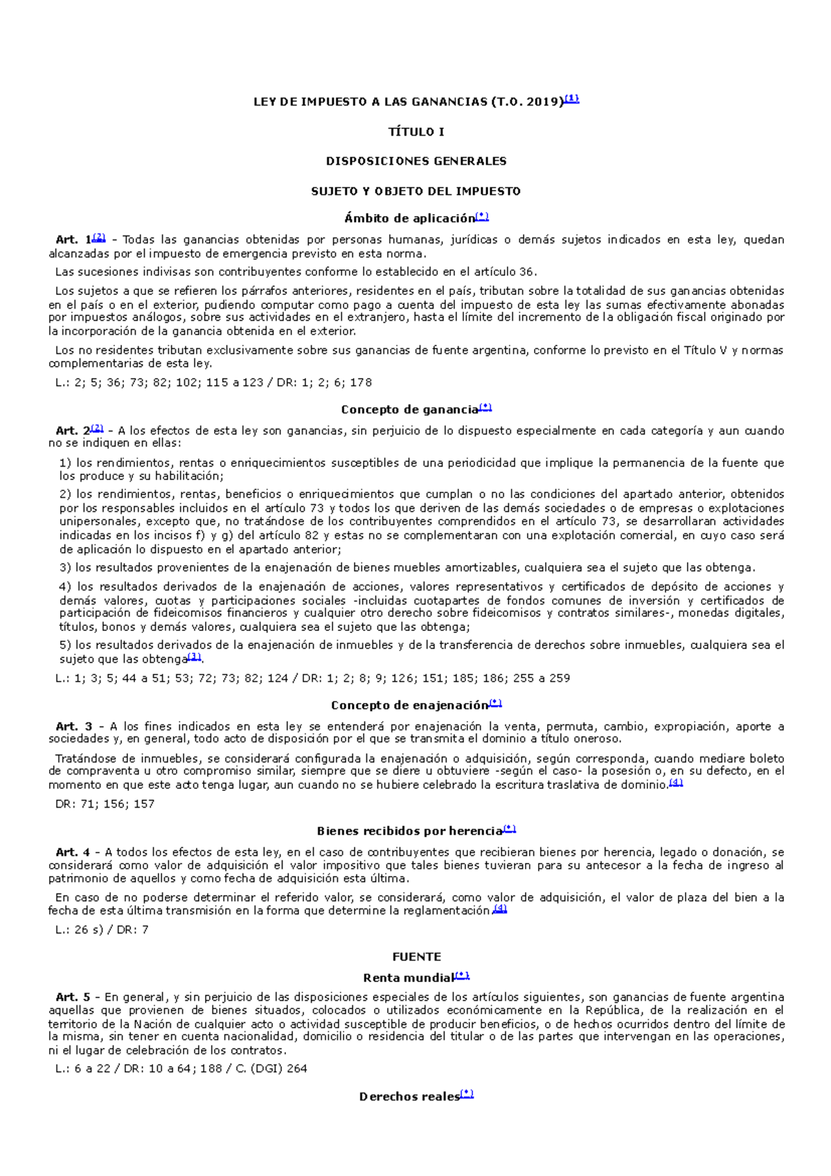 Ley De Impuesto A Las Ganancias Ley De Impuesto A Las Ganancias T