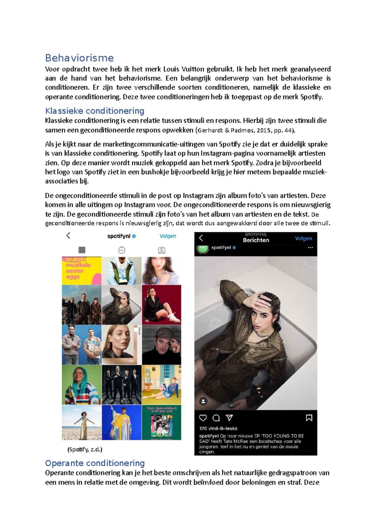 Behaviorisme - oefenmateriaal - Behaviorisme Voor opdracht twee heb ik ...