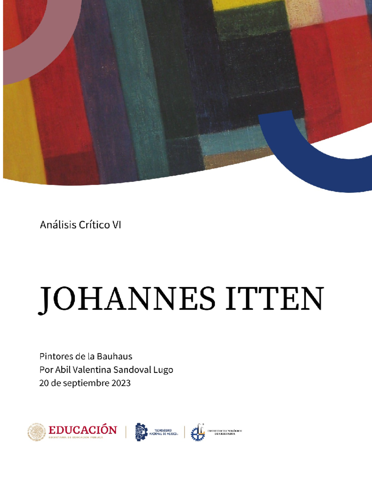 Qué aporto Johannes Itten - Johannes Itten El pintor, diseñador y ...