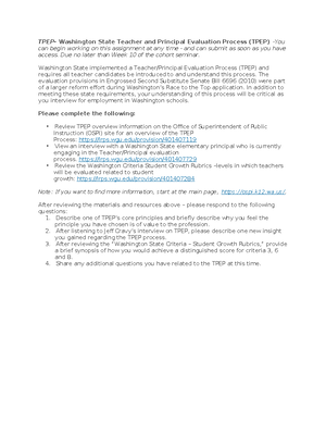 Cohort Task 3 - Task 3 - Task 3- TPEP One of the core principles of ...