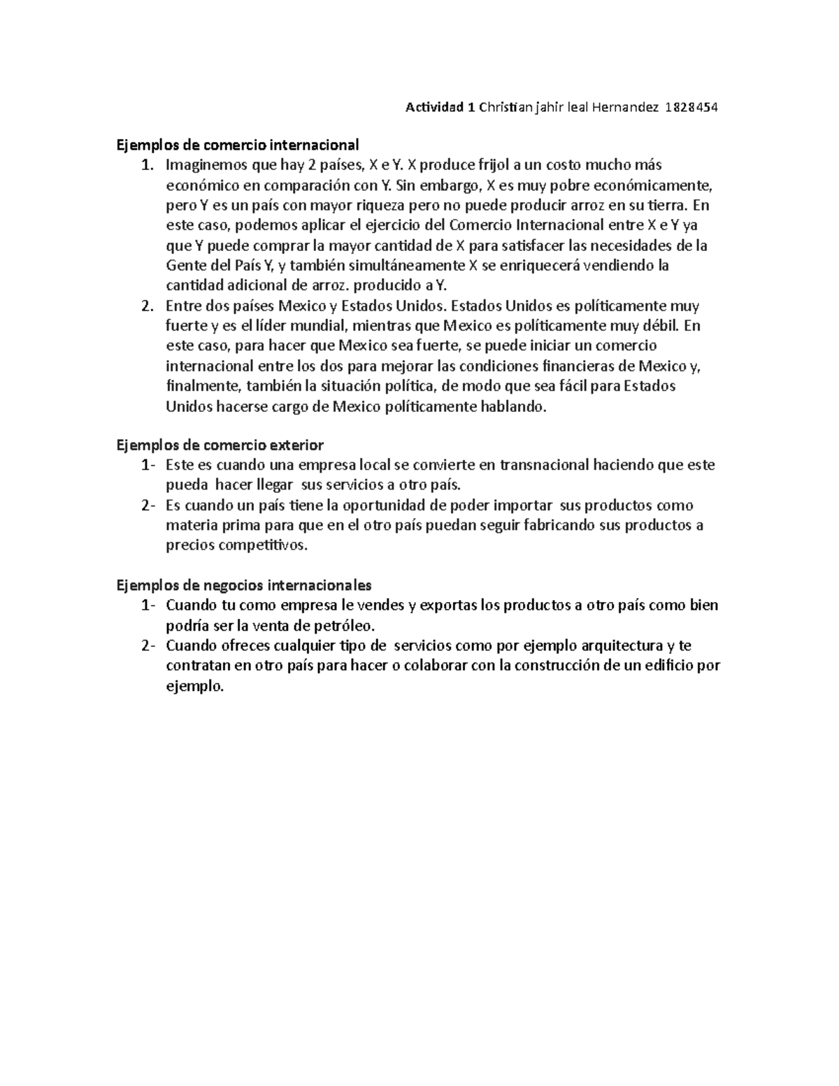 Act 1 - Jsjsbs - Actividad 1 Christian jahir leal Hernandez 1828454 ...