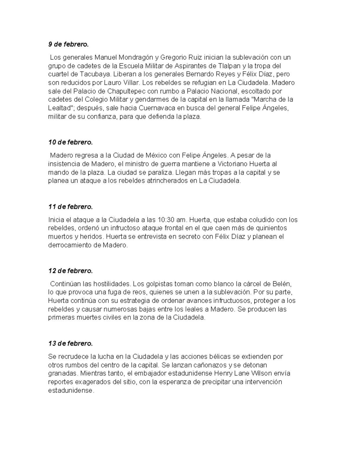 Decena tragica info - 9 de febrero. Los generales Manuel Mondragón y ...