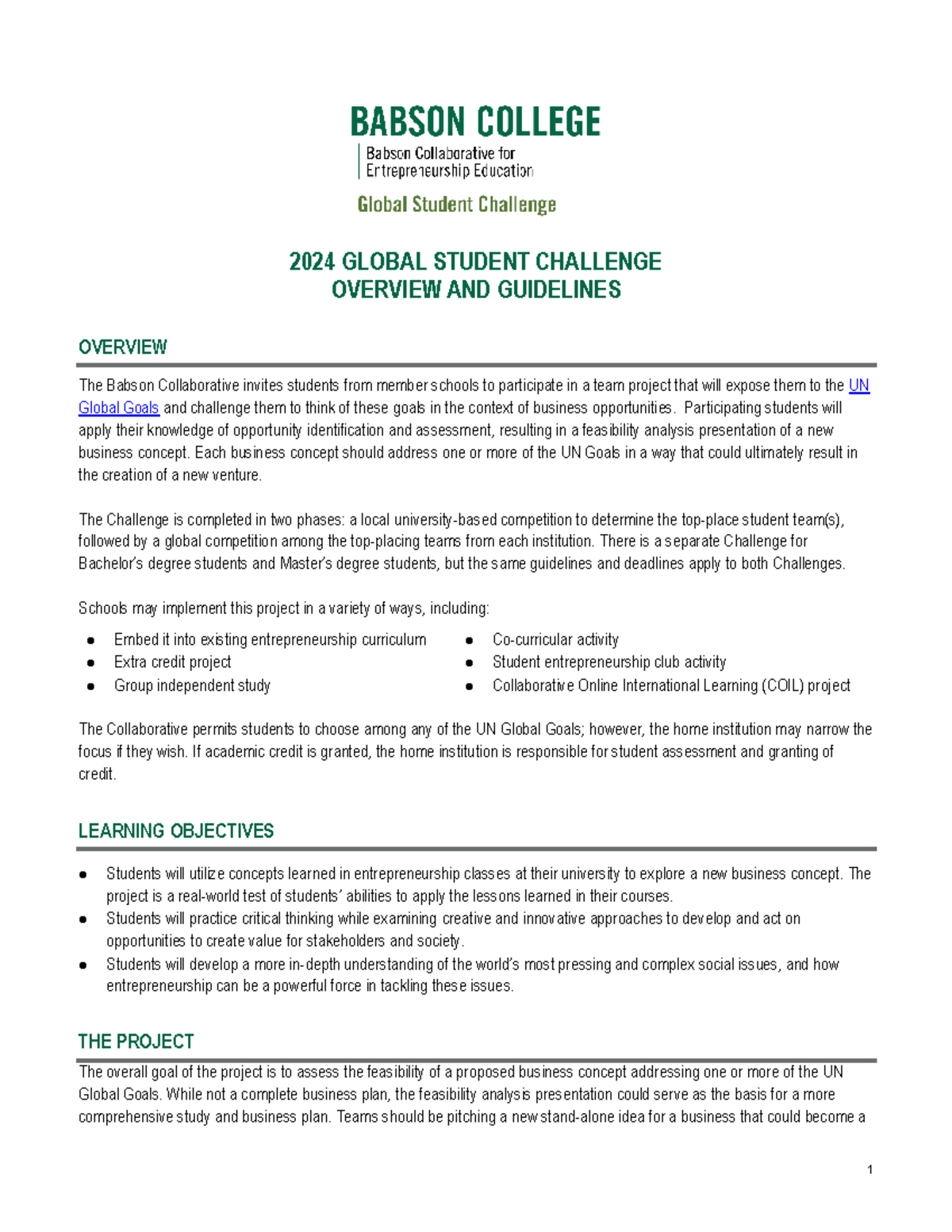 2024 global student challenge overview - 2024 GLOBAL STUDENT CHALLENGE ...