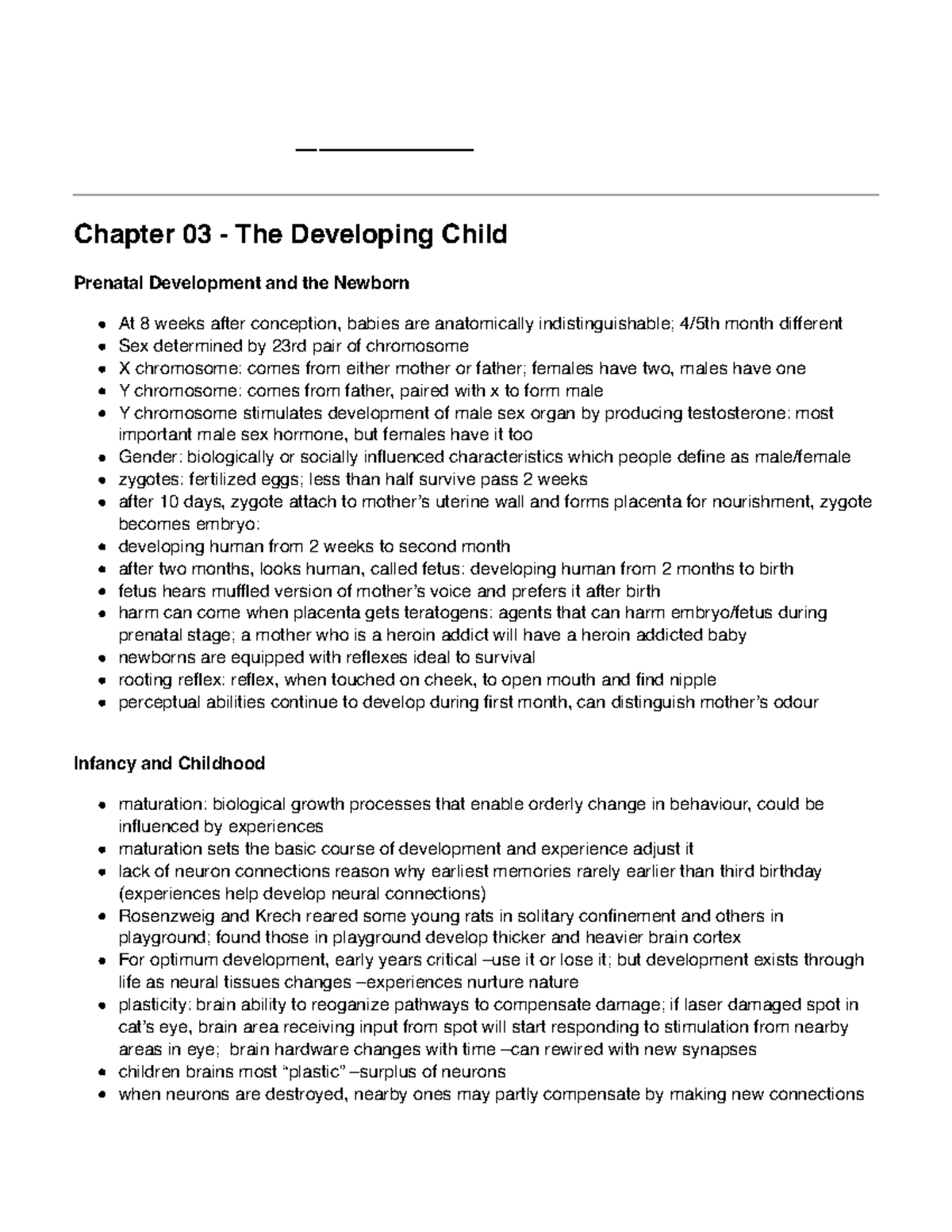 Chapter 03 - The Developing Child - Chapter 03 - The Developing Child ...