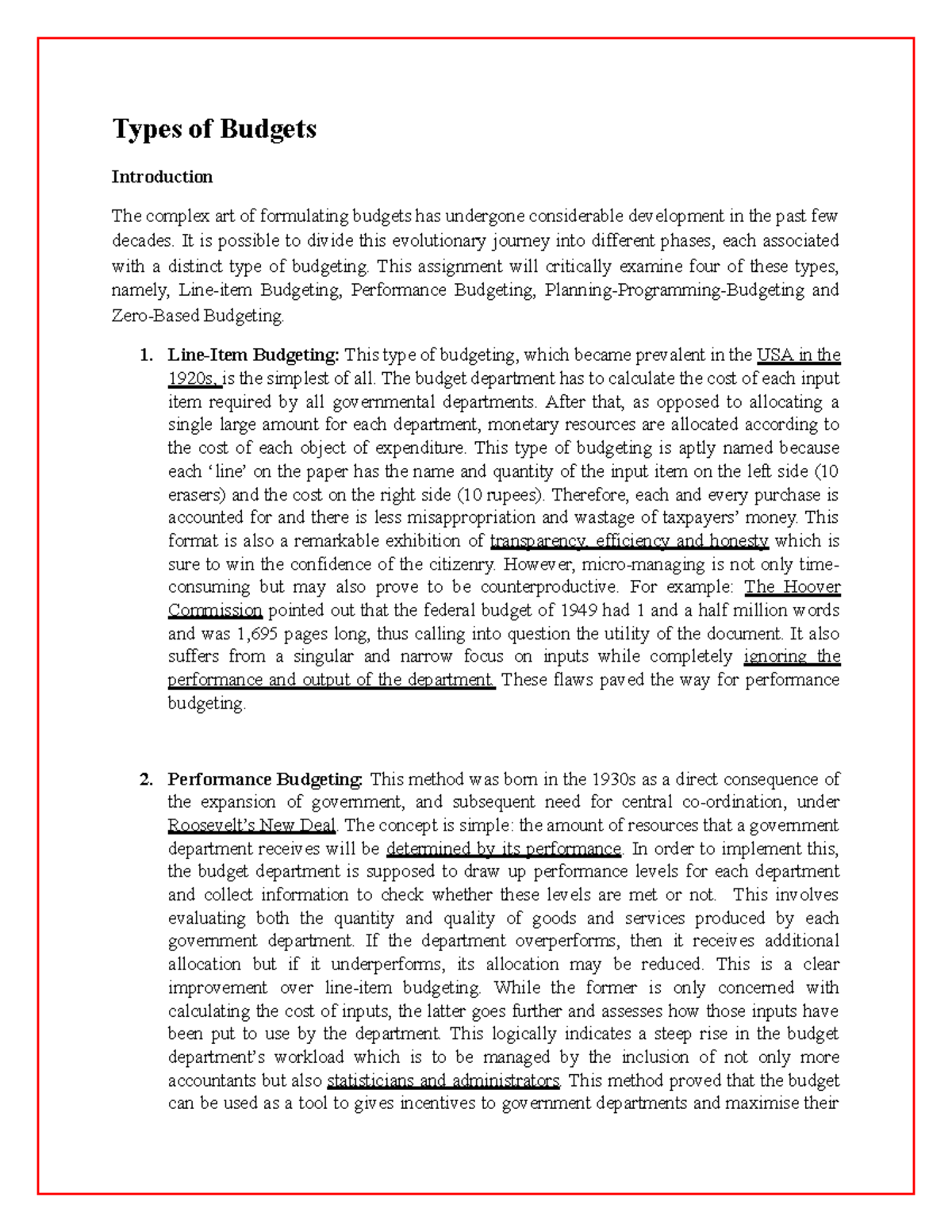 Types of Budget - For Public Policy in India - Types of Budgets ...